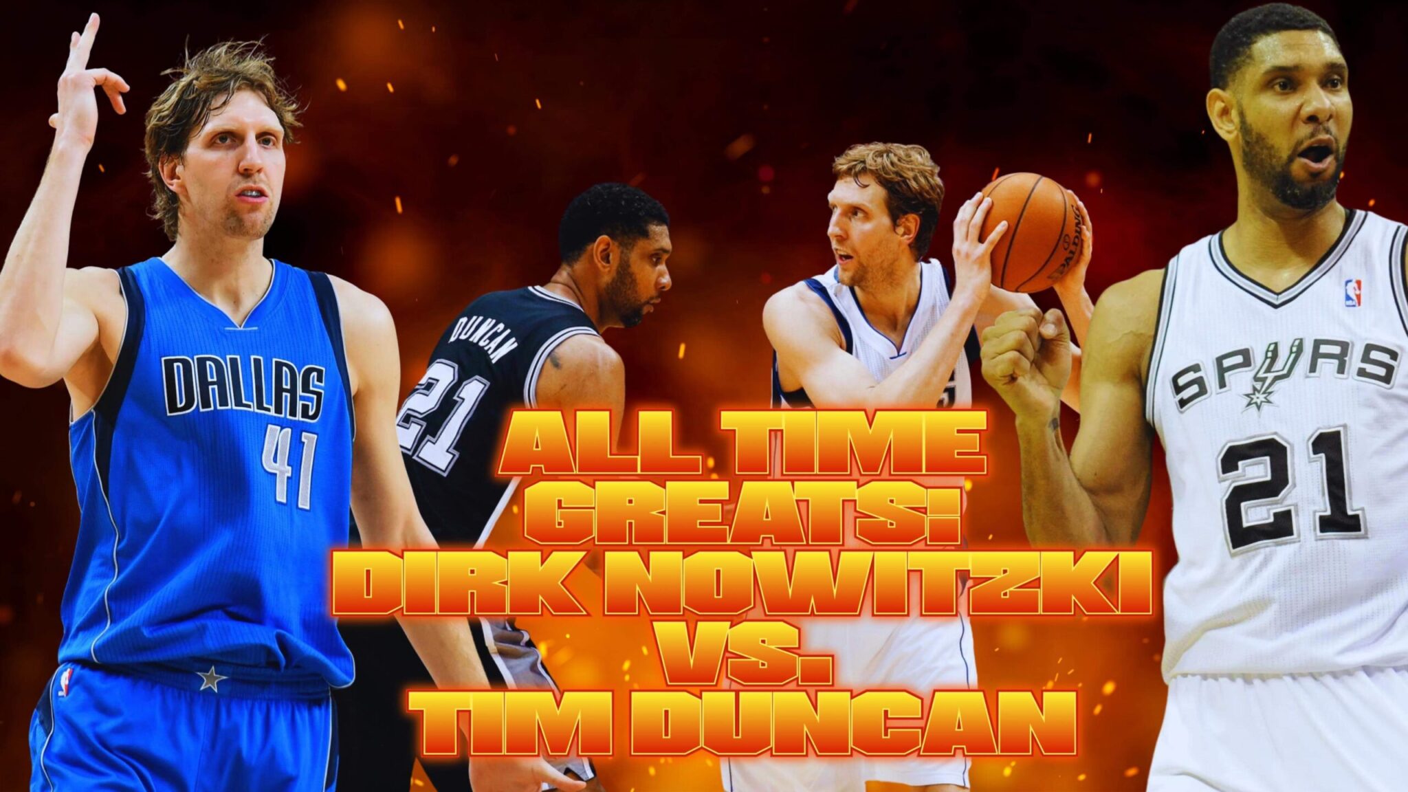 All-Time Greats: Dirk Nowitzki vs Tim Duncan - Game Breakers Sports