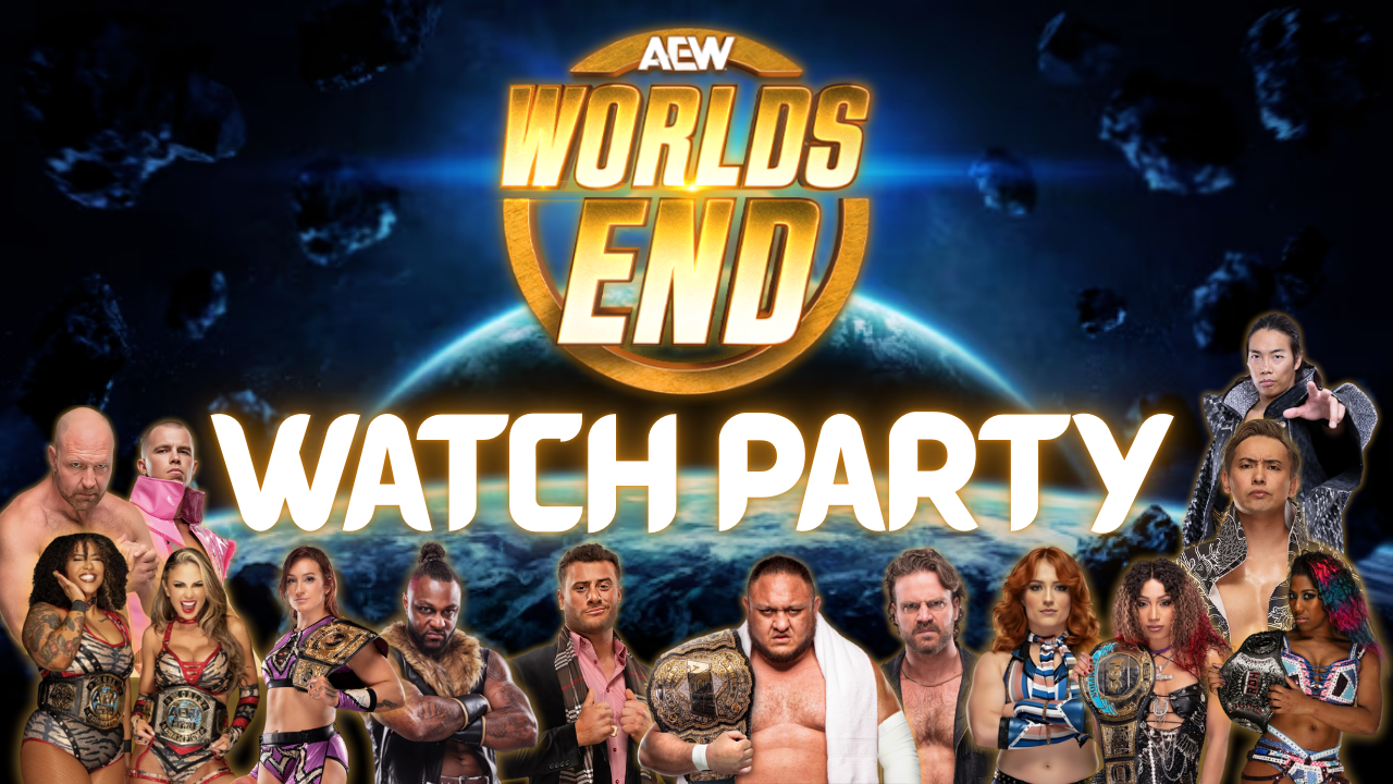 AEW Worlds End 2025 Watch Party - Game Breakers Sports
